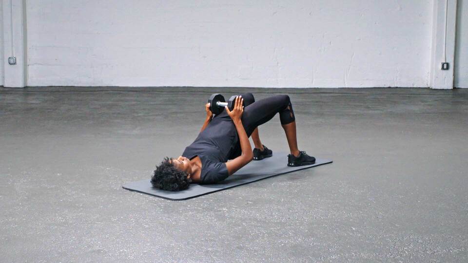 Dumbbell Glute Bridge Form Muscles Worked Target Weight Variations